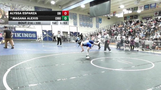 100 lbs Champ. Round 3 - Alyssa Esparza, University vs Magana Alexis, Chino