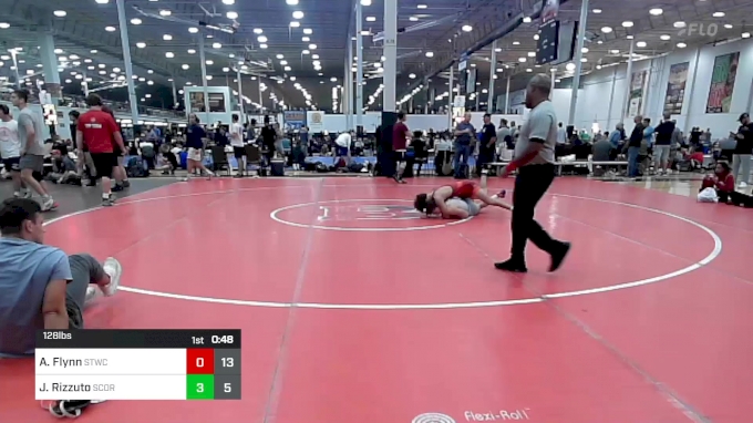 128 lbs Quarterfinal - Aidan Flynn, Shore Thing WC vs Joey Rizzuto ...