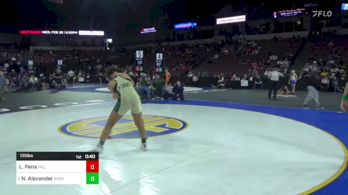 135 lbs Consi Of 8 #1 - Lauren Pena, Hillcrest vs Noelle Alexander ...