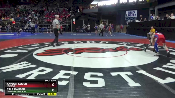 74 lbs Champ. Round 1 - Cale Dauber, Ottawa Wolfpack WC vs Kayden Cover ...