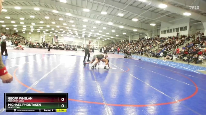 6-138 lbs Quarterfinal - Geoff Whelan, Mountain View vs Michael ...