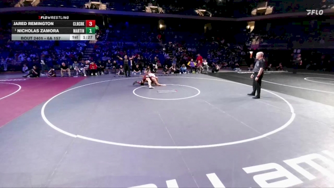 6A 157 lbs 1st Place Match - Nicholas Zamora, Arlington Martin vs Jared ...