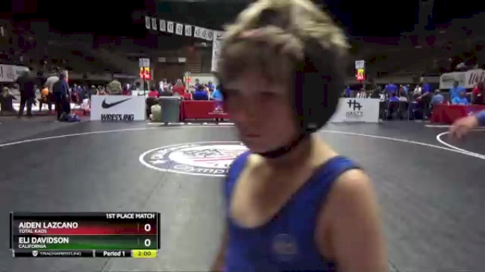 62 lbs 1st Place Match - Aiden Lazcano, Total Kaos vs Eli Davidson ...