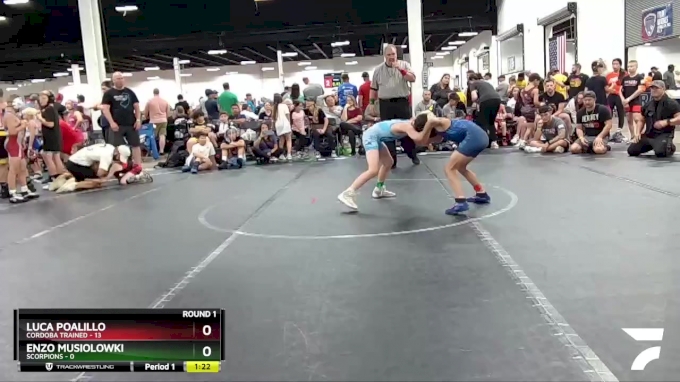 64 lbs Round 1 (4 Team) - Enzo Musiolowki, Scorpions vs Luca Poalillo ...