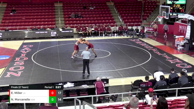 285 lbs Finals (2 Team) - Nick Marcenelle, Harvard vs Ethan Miller ...
