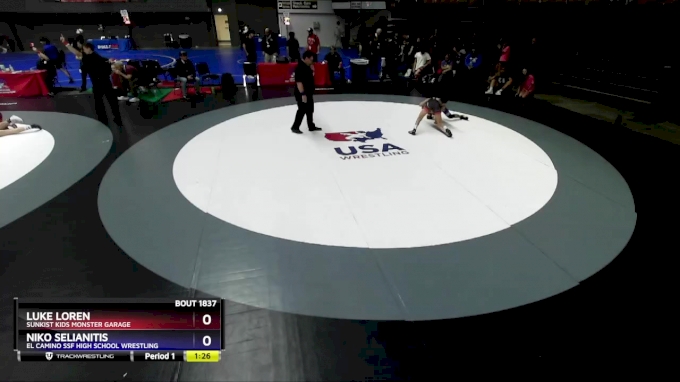 100 lbs 3rd Place Match - Luke Loren, Sunkist Kids Monster Garage vs ...