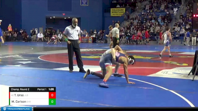 113 lbs Champ. Round 2 - Tony Urso, Jackson Liberty vs Mason Carlson ...