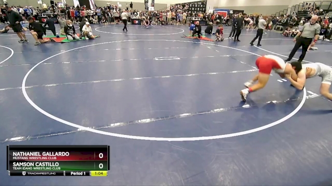157 lbs Champ. Round 2 - Nathaniel Gallardo, Mustang Wrestling Club vs ...