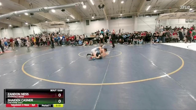 106 lbs Cons. Round 6 - Shaiden Casner, Cheyenne East vs Zandon Ness ...