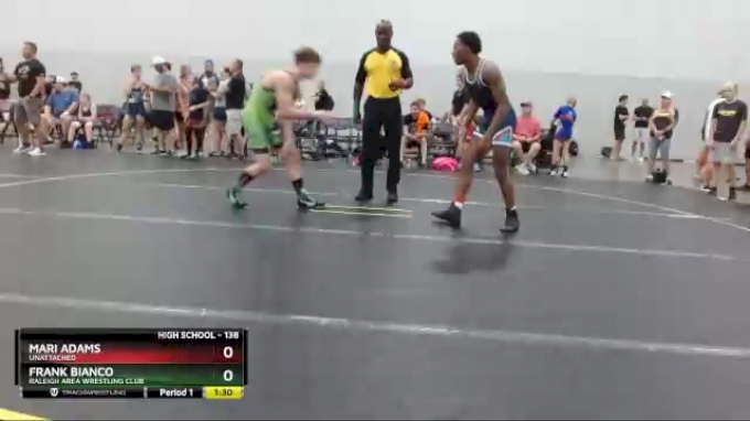 138 lbs Champ. Round 1 - Mari Adams, Unattached vs Frank Bianco ...