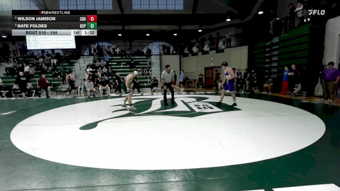 144 lbs Semifinal - Wilson Jamison, Christian Brothers High vs Nate ...