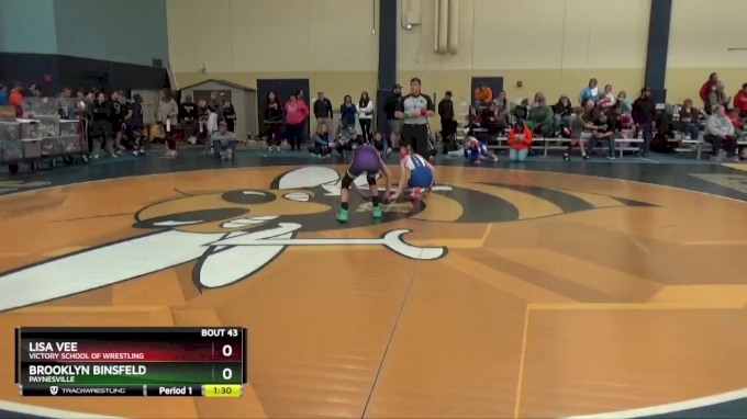 80 lbs Round 2 - Brooklyn Binsfeld, Paynesville vs Lisa Vee, Victory ...