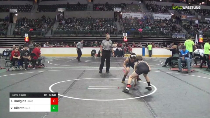 95 lbs Semifinal - Tanner Hodgins, Howell vs Vinny Cilento, Yale Street