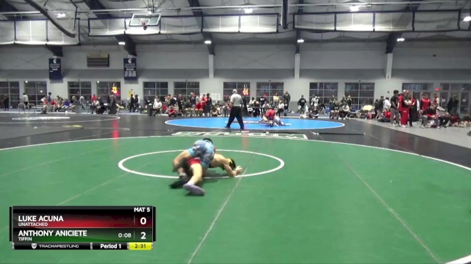 125 lbs Semifinal - Anthony Aniciete, Tiffin vs Luke Acuna, Unattached