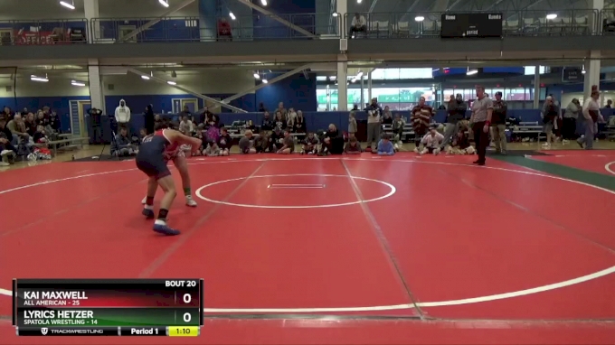105 lbs Round 3 (16 Team) - Kai Maxwell, All American vs Lyrics Hetzer ...