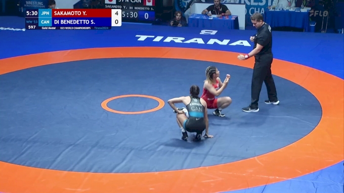 53 kg Final 1-2 - Yu Sakamoto, Japan vs Serena Rosa Di Benedetto, Canada