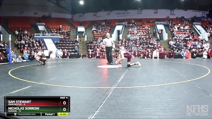 132 lbs Semifinals (8 Team) - Julien Kimling, Hudson vs Chase Conklin ...