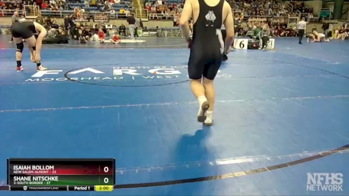 215 lbs Quarterfinal - Shane Nitschke, 3-South Border vs Isaiah Bollom ...