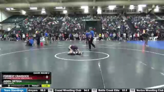 115 lbs Champ. Round 2 - Aiden Ortega, Team Garcia vs Forrest Craddock ...