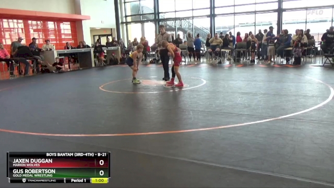 B-21 lbs Quarterfinal - Jaxen Duggan, Marion Wolves vs Gus Robertson ...