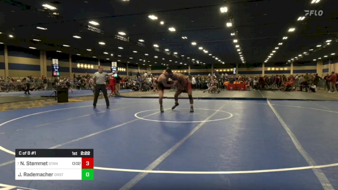 197 lbs C Of 8 #1 - Nick Stemmet, Stanford vs Justin Rademacher, Oregon ...