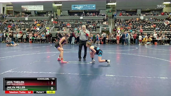 115 lbs Cons. Round 2 - Jailyn Miller, 308 Wrestling Academy vs Jaya ...