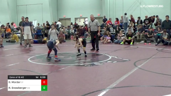 52 lbs Consi Of 16 #2 - Gavin Morder, EP vs Ryan Snowberger, WB