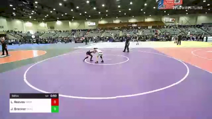 58 lbs 3rd Place - Liam Reeves, Steel Valley Renegades vs Jett Brenner ...