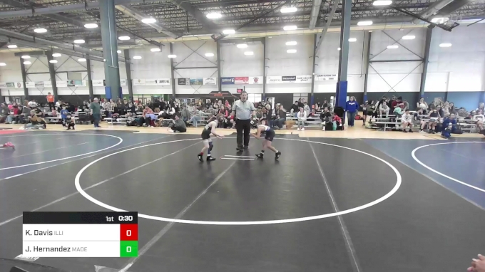 62 lbs Consi Of 4 - Kamden Davis, Illinois Valley YW vs Jay Hernandez ...