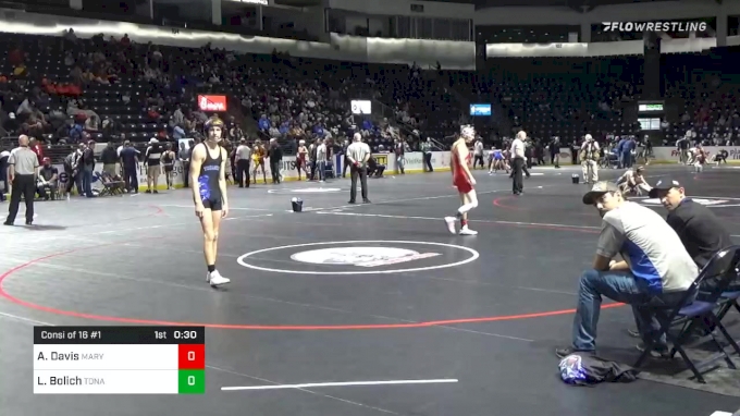 126 lbs Consolation - Austin Davis, Marysville-Pilchuck vs Lane Bolich ...