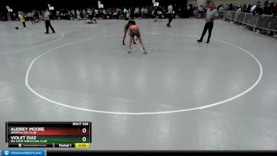 100 lbs Cons. Round 2 - Audrey Moore, Spartan Mat Club vs Violet Diaz ...