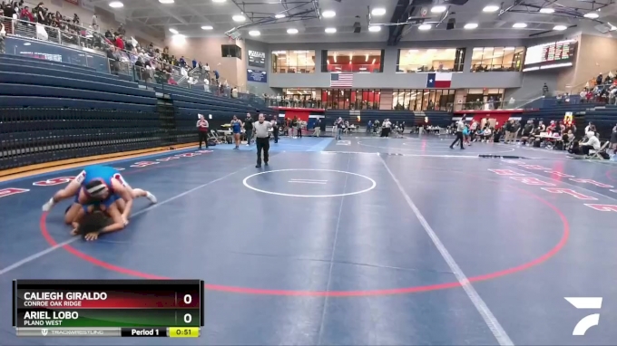 185 lbs Cons. Round 2 - Caliegh Giraldo, Conroe Oak Ridge vs Ariel Lobo ...