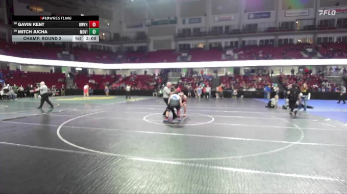 285 lbs Champ. Round 2 - Gavin Kent, Owyhee vs Mitch Jucha, Mountain View