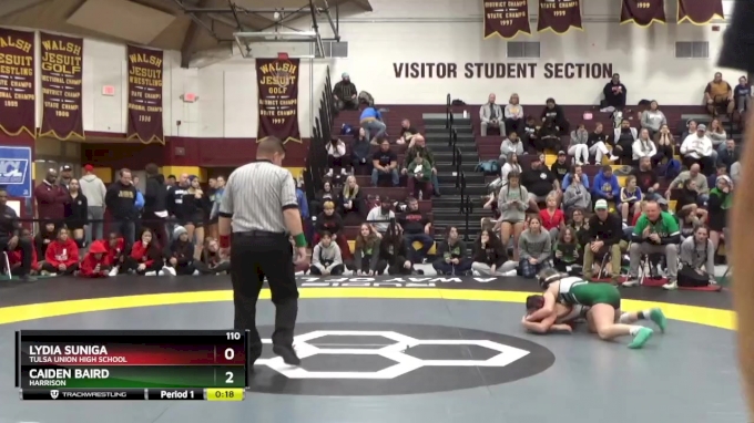 110 lbs 3rd Place Match - Lydia Suniga, Tulsa Union High School vs ...