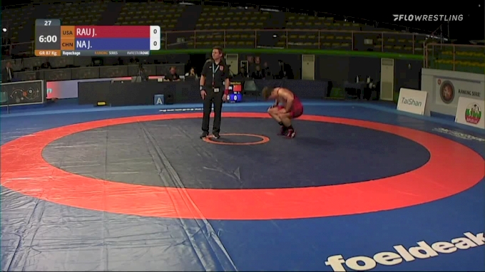 87kg Match - Joe Rau, USA vs Junjie NA, CHN