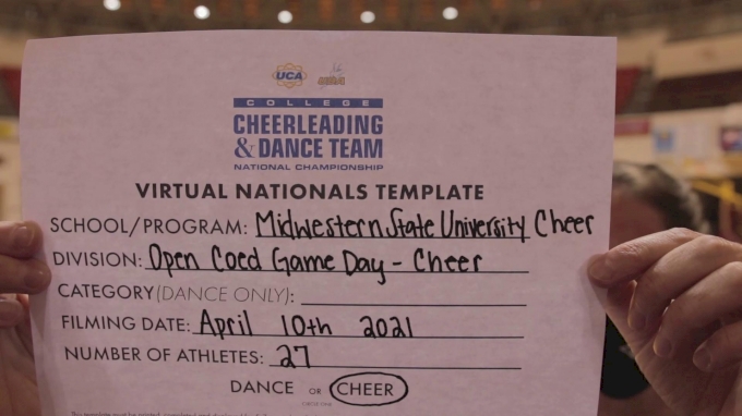 Midwestern State University [Virtual Open Coed Game Day - Cheer Semi ...