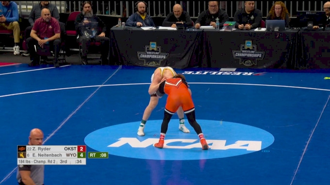 184 lb R16, Eddie Neitenbach, Wyoming vs Zack Ryder, Oklahoma State