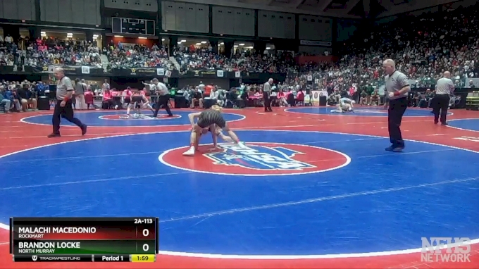2A-113 1st Place Match - Malachi Macedonio (Rockmart) vs BRANDON LOCKE ...