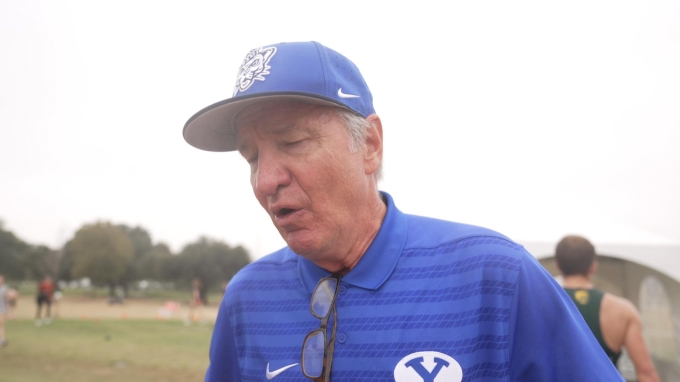 BYU Head Coach Ed Eyestone Was ELATED After The Men's Team Won The 2024 ...